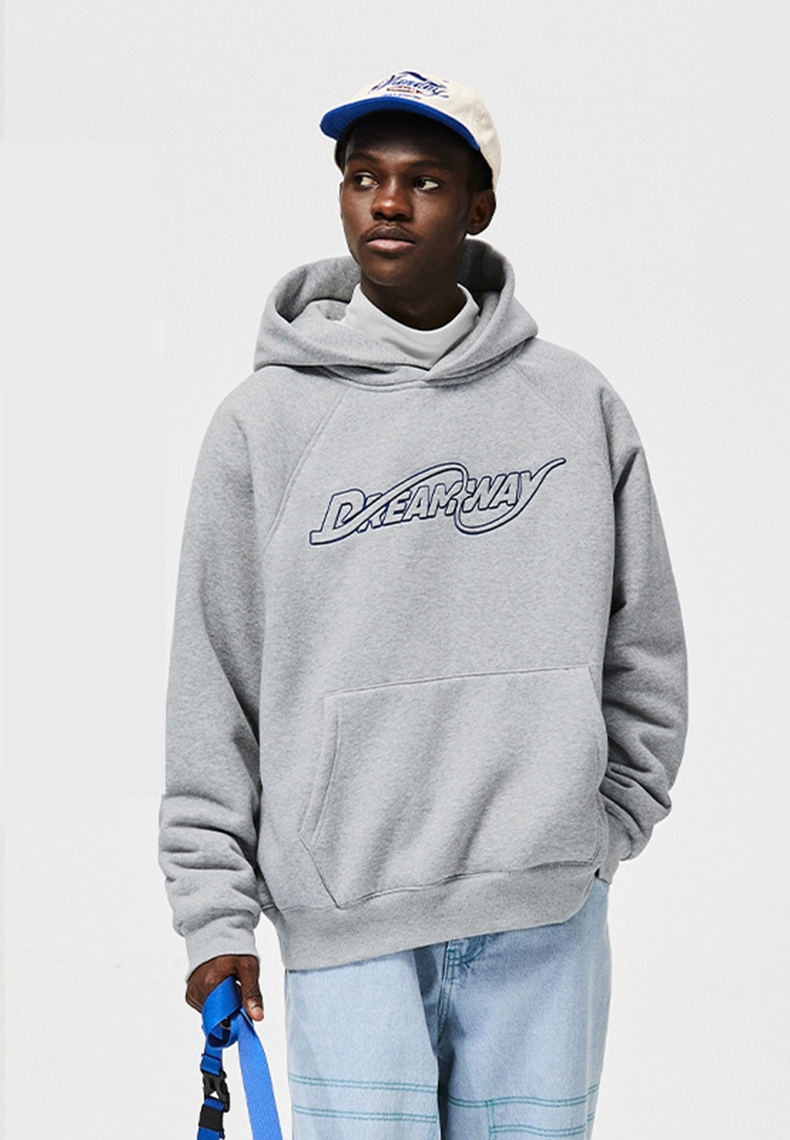 400g Heavyweight Double Hooded Polar Fleece Flocked Embossed Letter ...